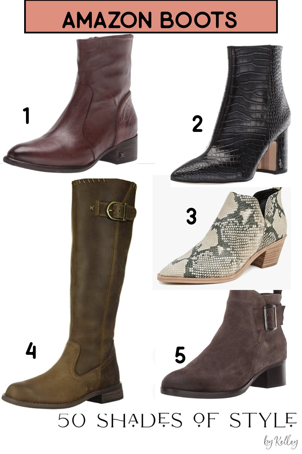 Amazon Boots Fall Round Up - 50 Shades of Style